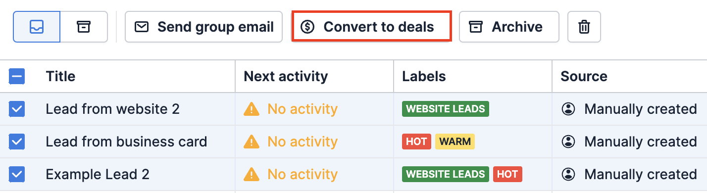 Leads Inbox - Knowledge Base | Pipedrive